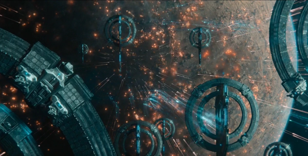 Orbital bombardment of Thespis | Foundation Wiki | Fandom