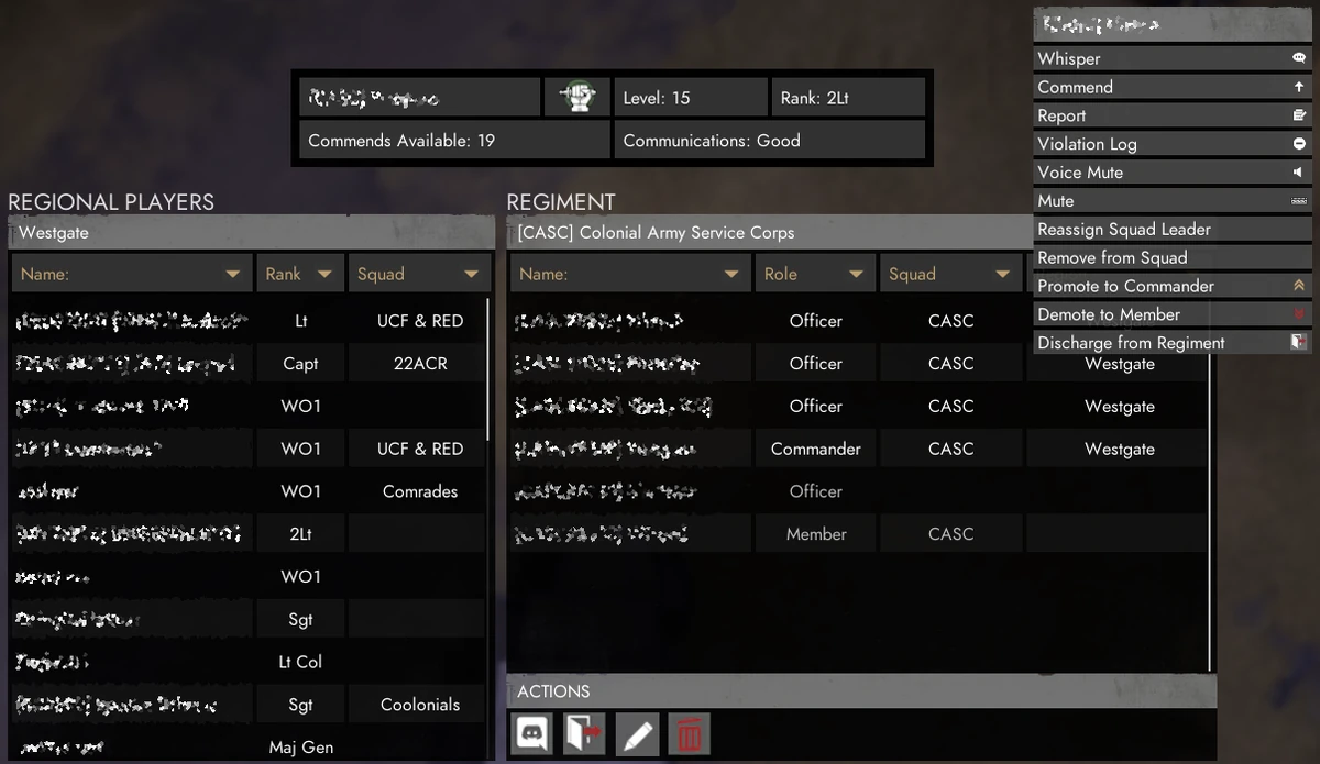 Regiment - Official Foxhole Wiki