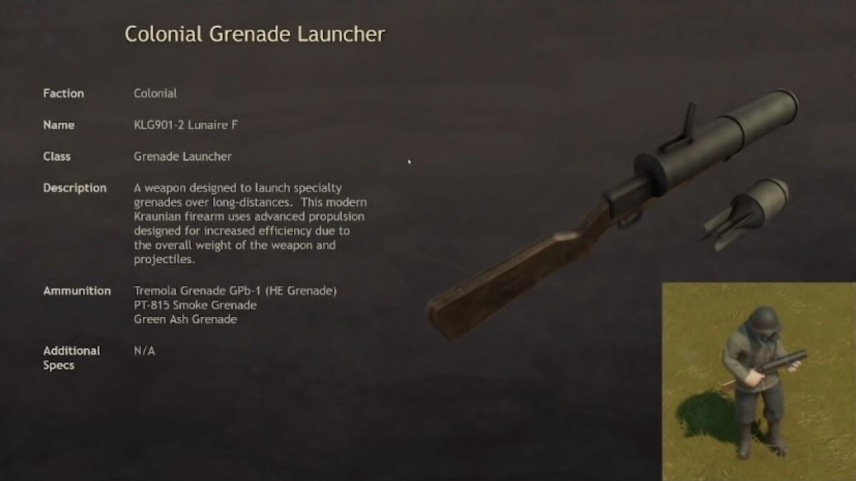 Grenade Launcher - Official Foxhole Wiki