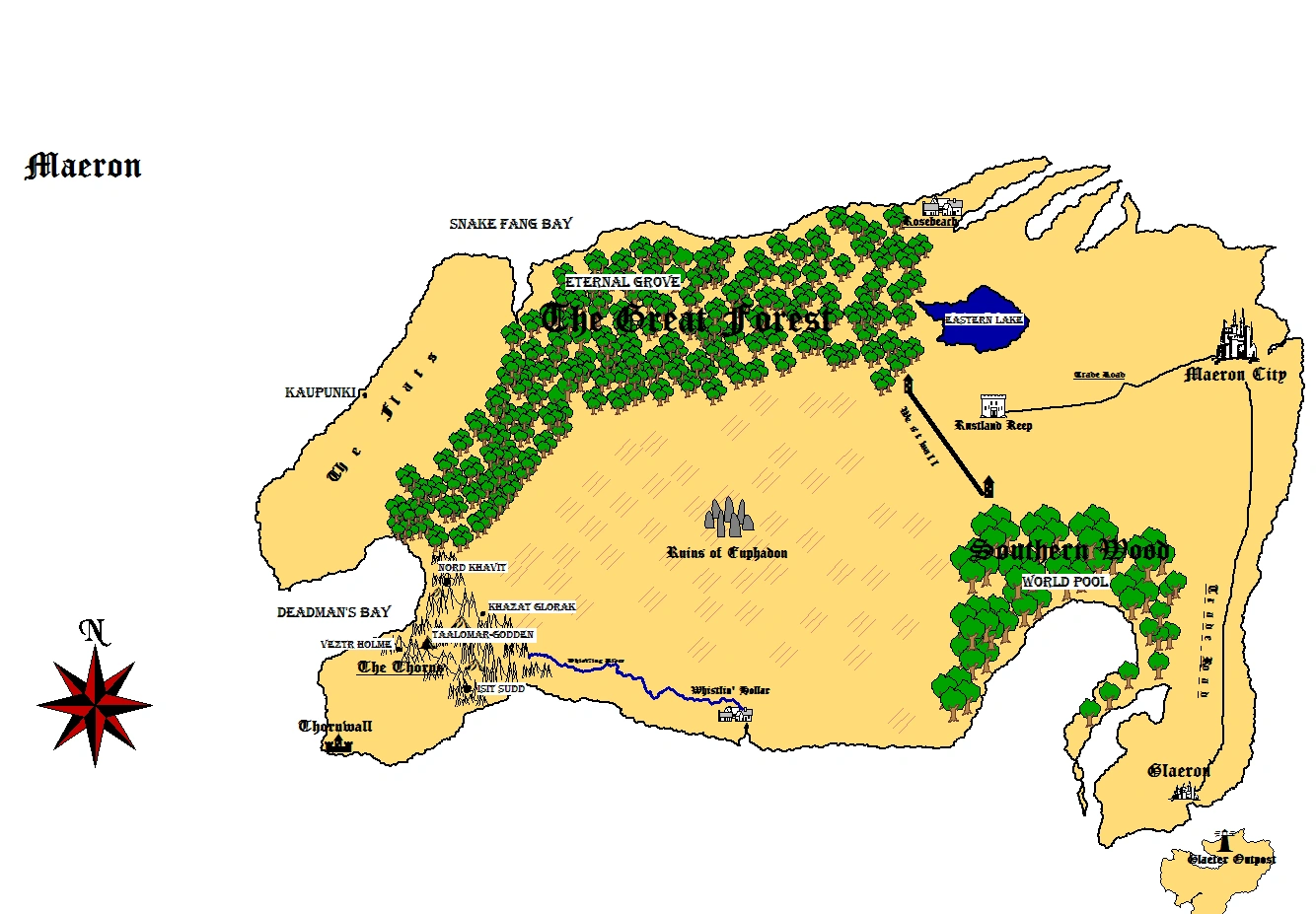 Map of Glaeron | Ruin Wiki | Fandom