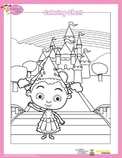 franny's feet coloring pages