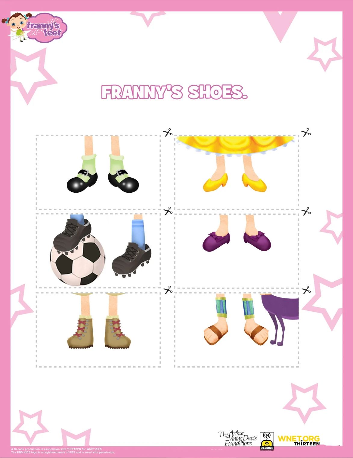 Pin the Shoes on Franny Game | Franny's Feet Wiki | Fandom