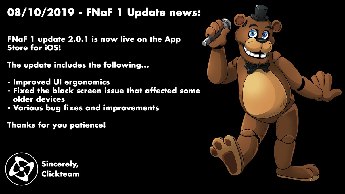 Five Nights at Freddy’s/Updates | Five Nights at Freddy's Wiki | Fandom