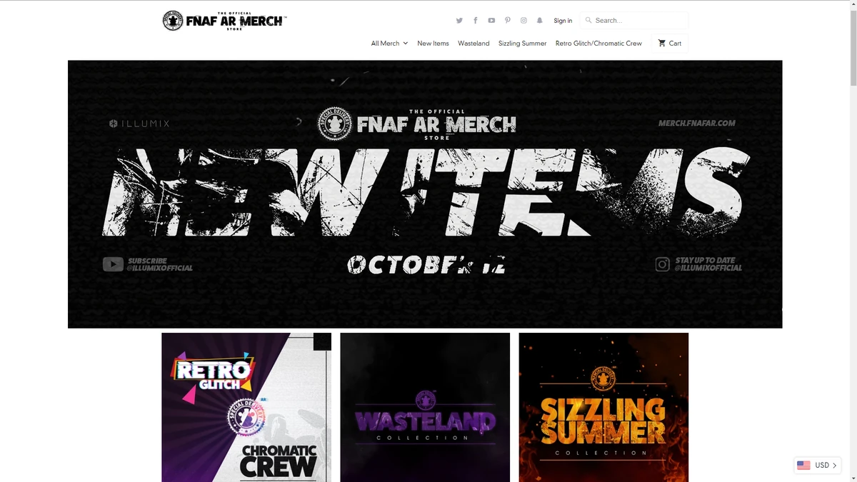 FNAF AR Merch Store | Five Nights at Freddy's Wiki | Fandom