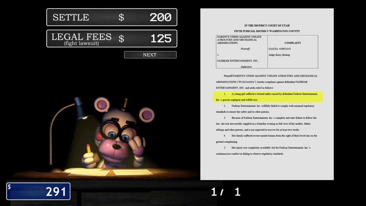 Lawsuits | Five Nights at Freddy's Wiki | Fandom