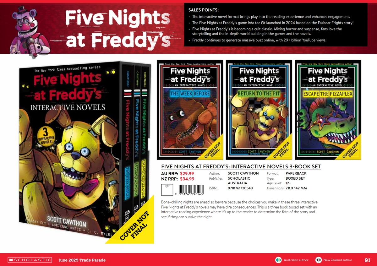 Five Nights at Freddy's: Interactive Novels 3-Book Set | Five Nights at ...