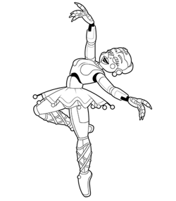 ballora coloring pages