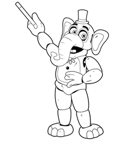 fnaf the twisted ones coloring pages