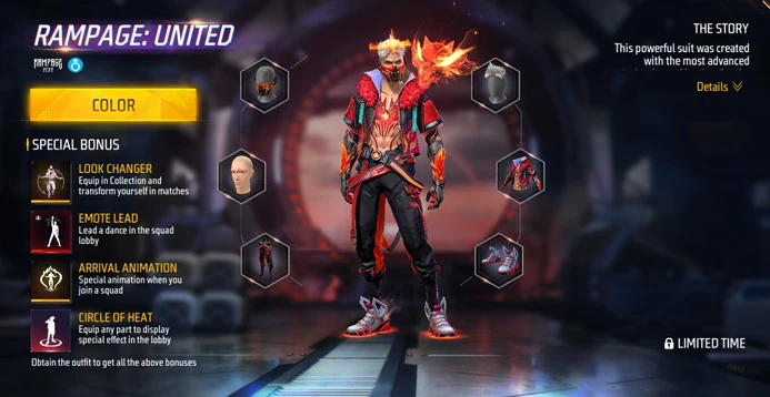 Rampage United bundle | FreeFire Wiki | Fandom