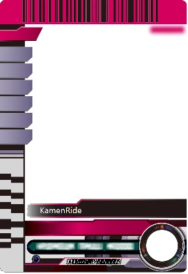 Kamen Rider Decade Card Template