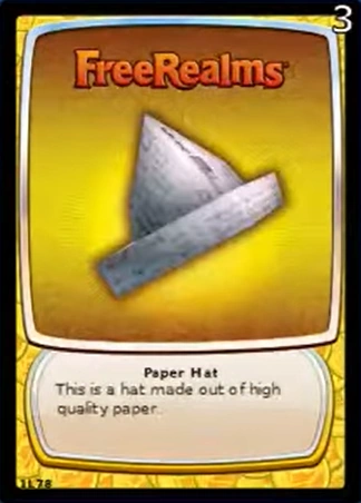 Paper Hat | FreeRealms Wiki | Fandom