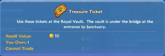 Treasure Ticket | FreeRealms Wiki | Fandom