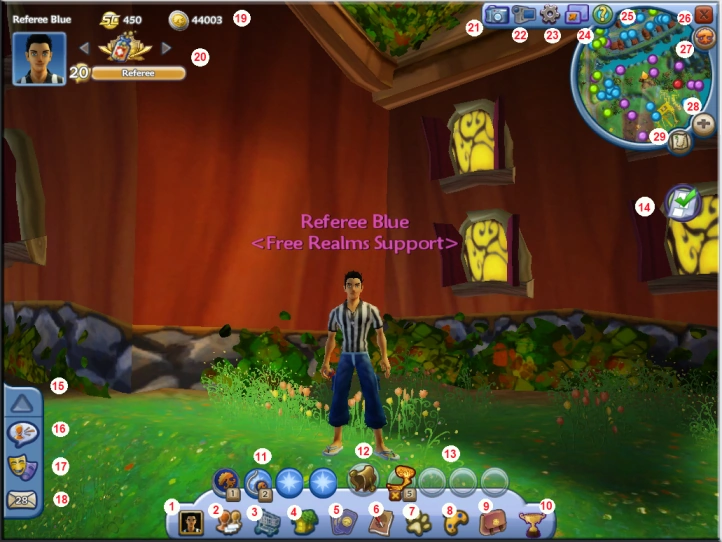 Interface | FreeRealms Wiki | Fandom