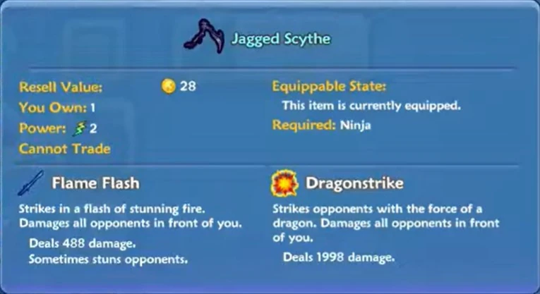 Jagged Scythe (code version) | FreeRealms Wiki | Fandom