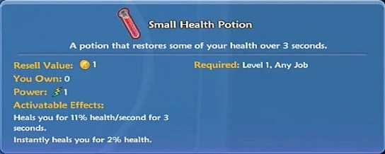 Small Health Potion | FreeRealms Wiki | Fandom