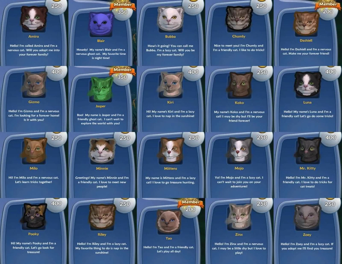 Cats | FreeRealms Wiki | Fandom