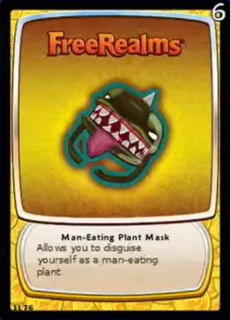 Man-Eating Plant Mask | FreeRealms Wiki | Fandom