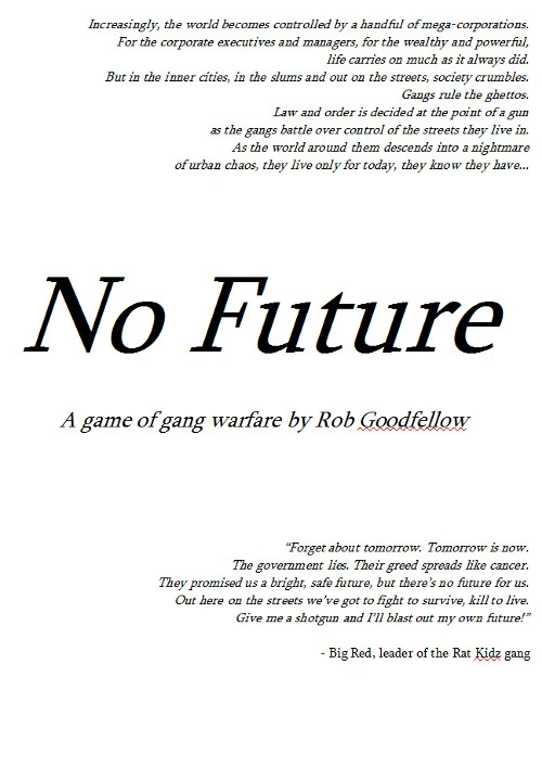 No Future | Freewargamesrules Wiki | Fandom