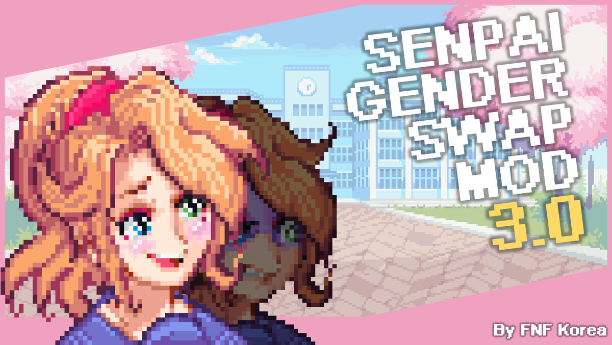Senpai Genderswap Mod Funkipedia Mods Wiki Fandom
