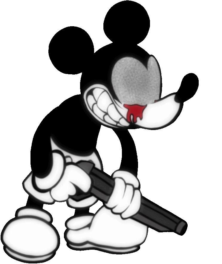 Mickey Mouse With A Gun