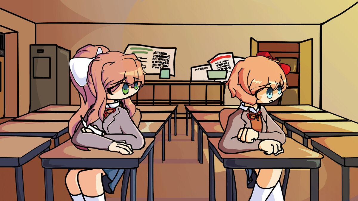 A Ddlc Plus Mod Funkipedia Mods Wiki Fandom