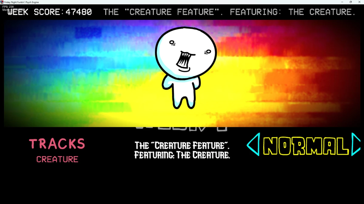 The "Creature Feature". Featuring: The Creature. | Funkipedia Mods Wiki ...