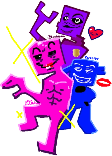 purple guy animated security guard coloring pages