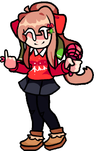 Monika Over BF | Funkipedia Mods Wiki | Fandom