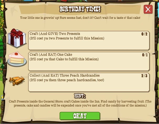 Birthday Time! | FrontierVille Wiki | Fandom