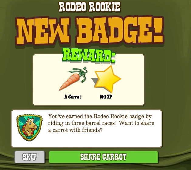 Rodeo Rookie Badge | FrontierVille Wiki | Fandom