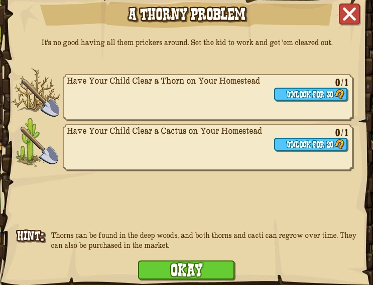 A Thorny Problem | FrontierVille Wiki | Fandom