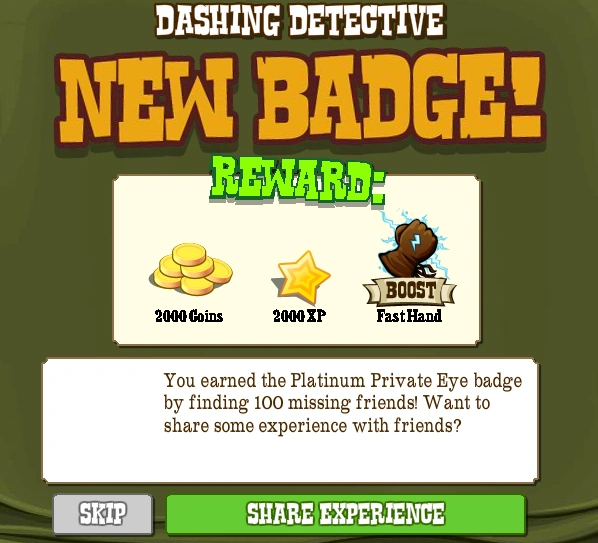 Dashing Detective Badge | FrontierVille Wiki | Fandom