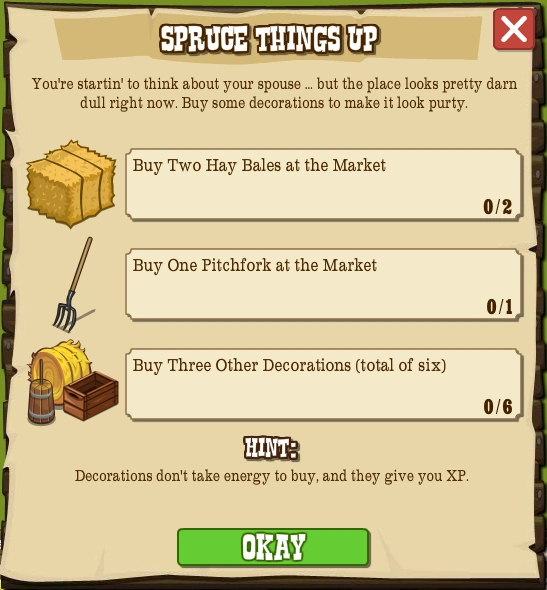 Spruce Things Up | FrontierVille Wiki | Fandom