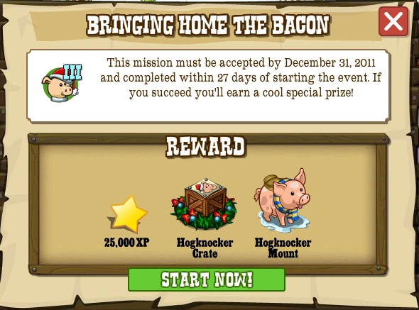 Holiday Hogknocker III | FrontierVille Wiki | Fandom