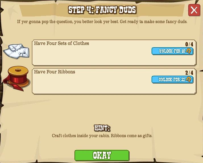 Fancy Duds | FrontierVille Wiki | Fandom