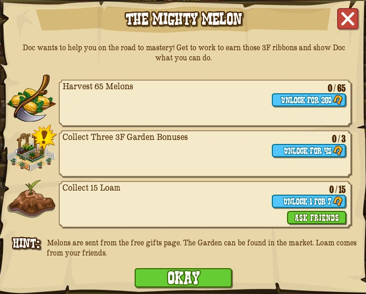 3F Challenge: Melon | FrontierVille Wiki | Fandom