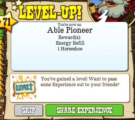 Level 71 | FrontierVille Wiki | Fandom