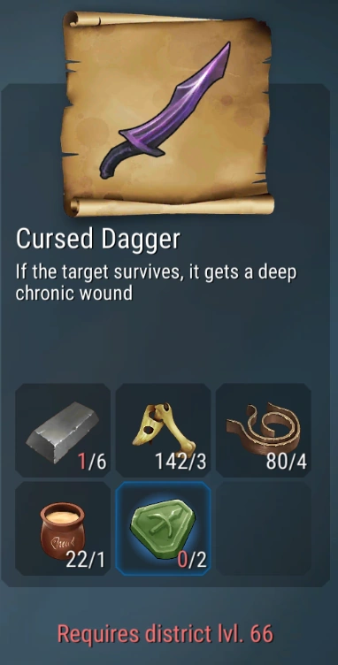 Cursed Dagger | Frostborn: Coop Survival Wiki | Fandom