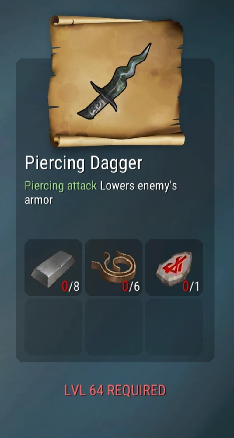 Piercing Dagger | Frostborn: Coop Survival Wiki | Fandom
