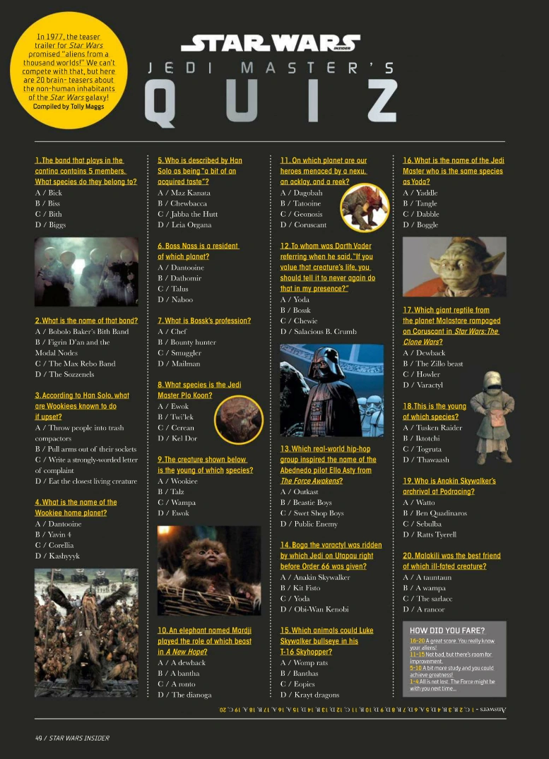 "Jedi Master's Quiz" | Star Wars Wiki | Fandom