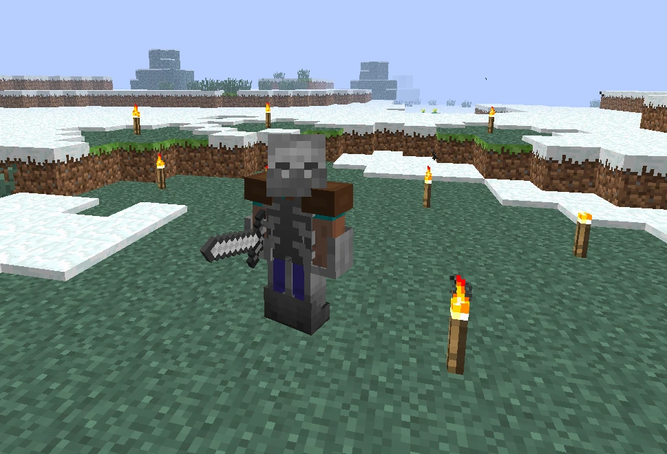 Minecraft Papercraft Mutant Skeleton Armor