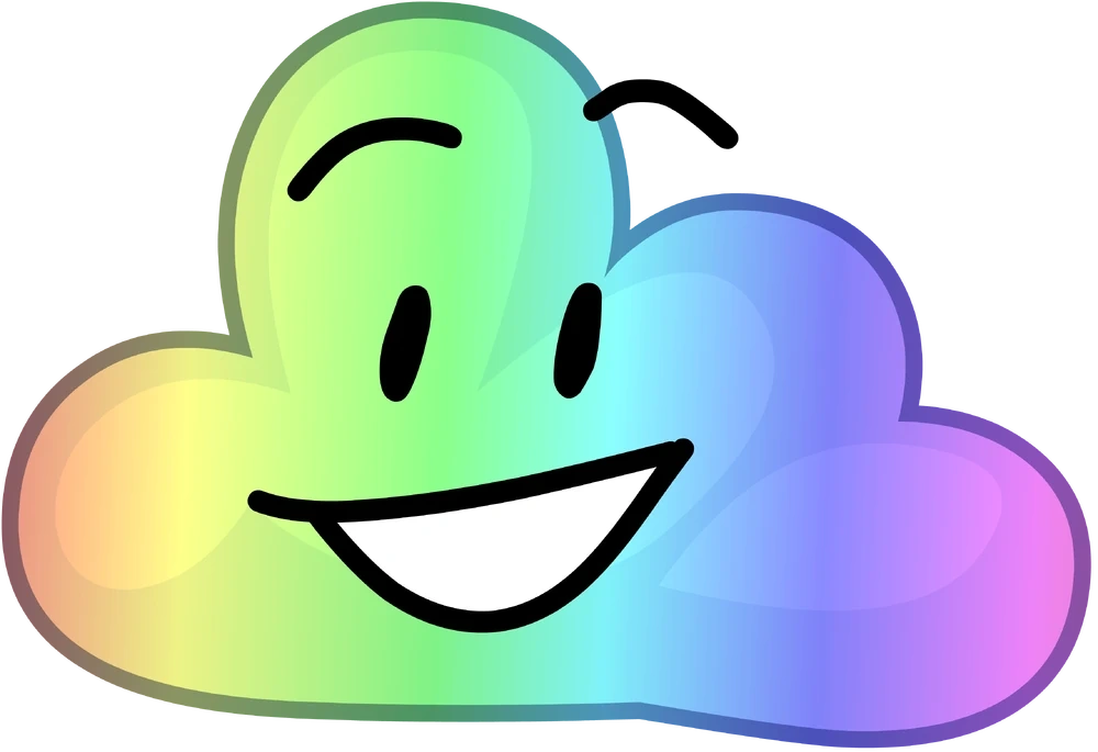 Rainbow Cloudy | Find the BFB Characters Wiki | Fandom