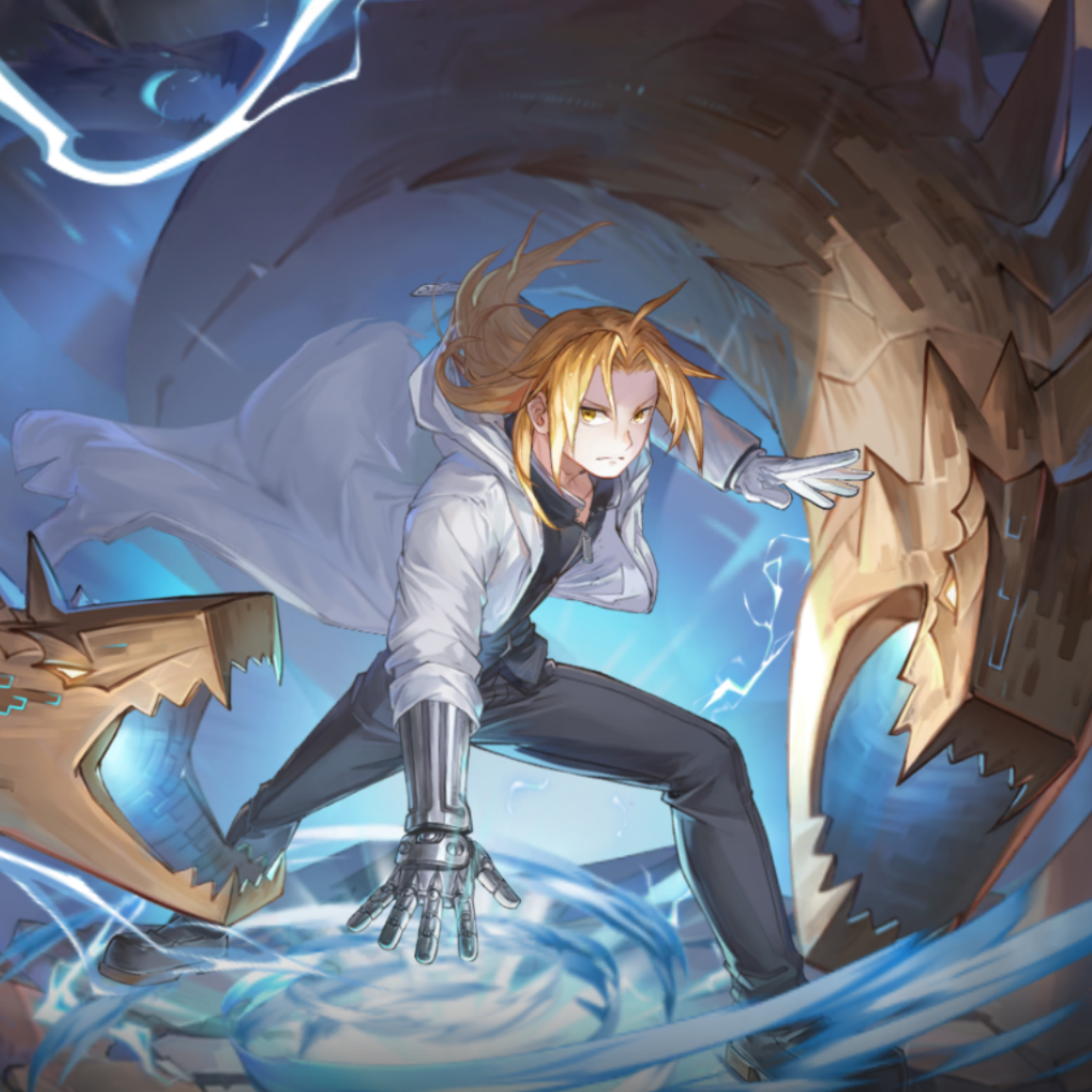 SSR Purple Edward Elric (Half-Anniversary) | Fullmetal Alchemist Mobile ...