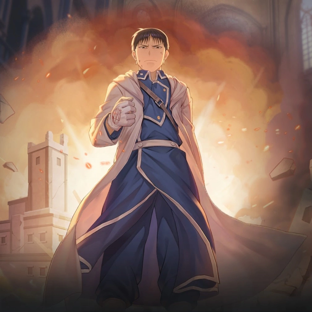 SSR Gold Mustang (Hero of Ishval) | Fullmetal Alchemist Mobile Wiki ...