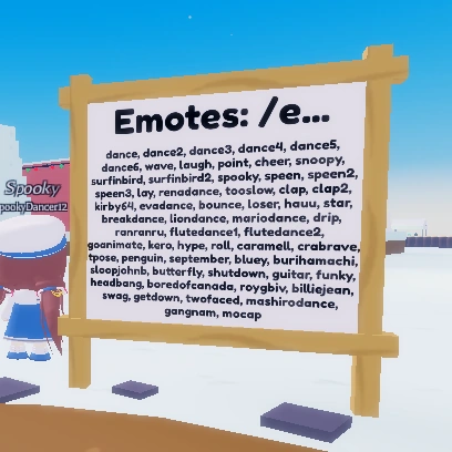 Emotes | Fumo Land: Live! Wiki | Fandom