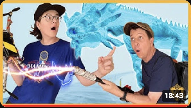Ghostbusters Frozen Empire Dragon Ghost & Orb Battle Aaron & LB the FunQuesters! | Fun Questers ...
