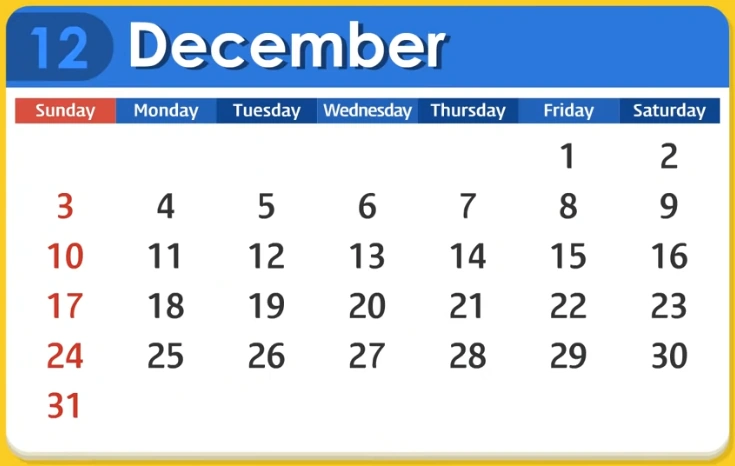 Calendar December | Funbrain Seasons Wiki | Fandom