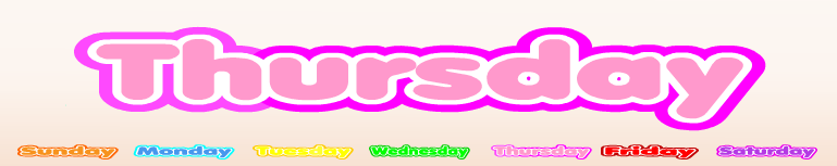 Days of the Week Thursday | Funbrain Seasons Wiki | Fandom