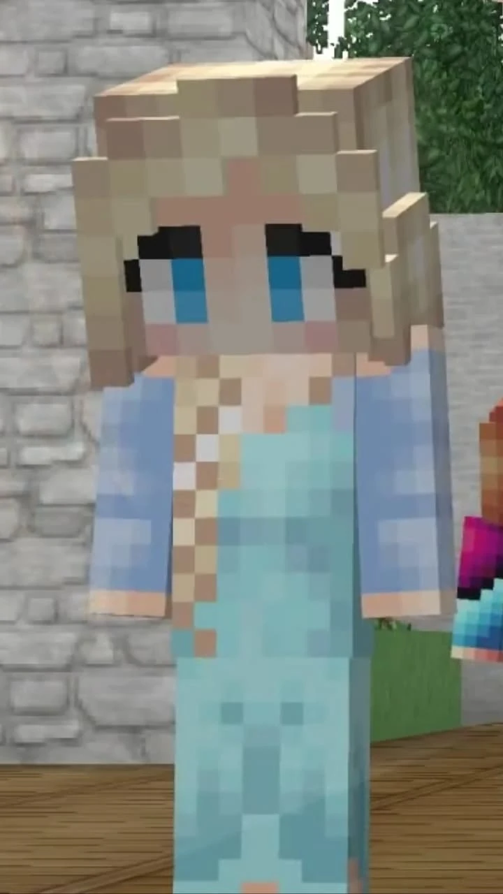 Minecraft Images Of Queen Princess Anna And Elsa As