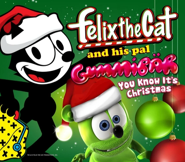 Felix the Cat and his pal Gummibär; You Know It's Christmas | Gummibär ...